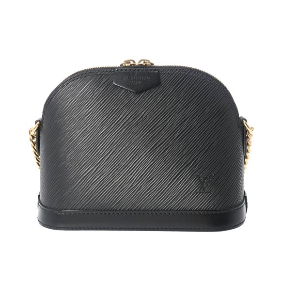 Louis Vuitton | Bags | Louis Vuitton Epi Alma Mini Chain Shoulder Black ...